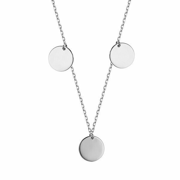 Колье, серебро, 925 проба, родирование