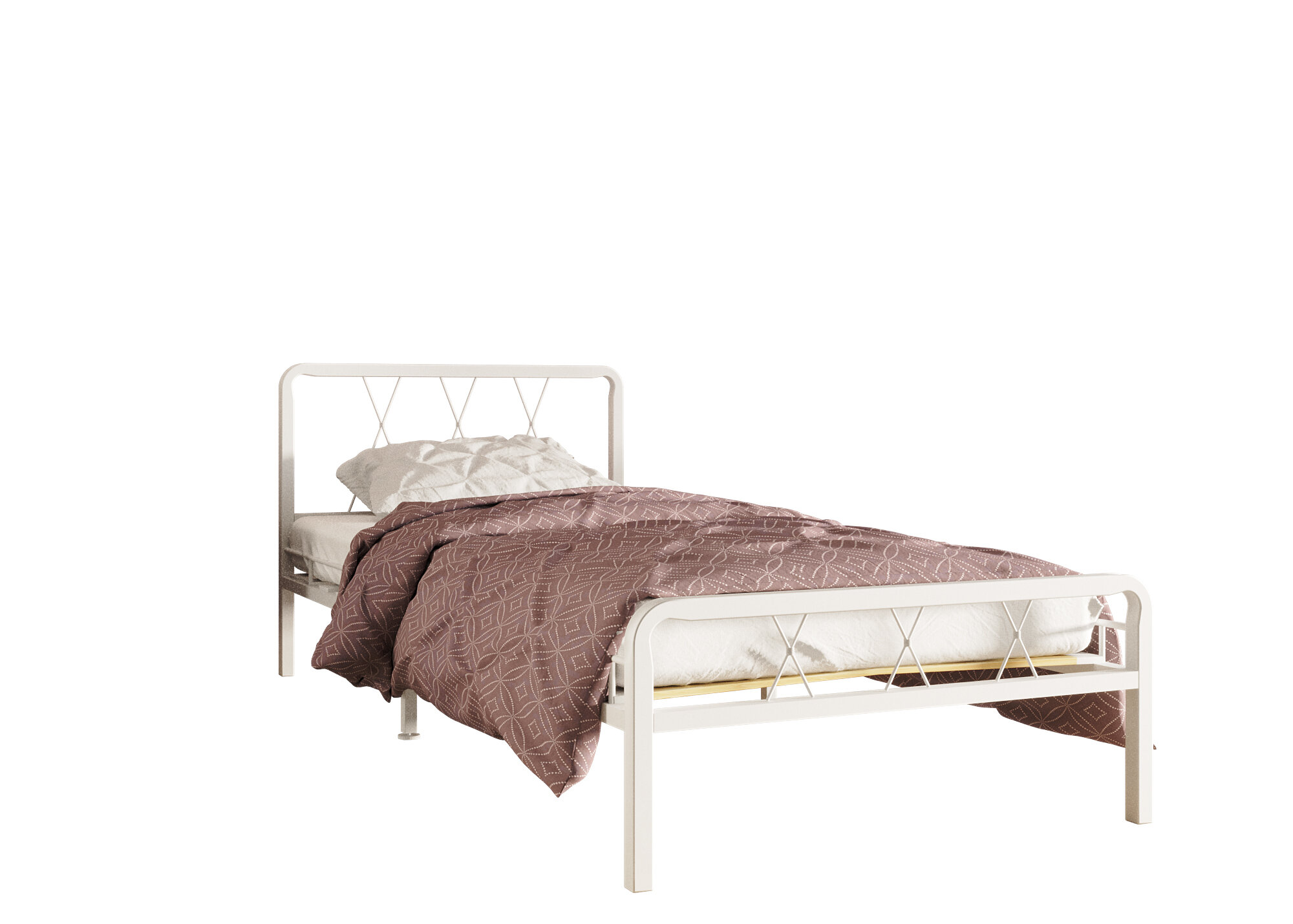 Кровать Форвард КМД 18 клэр 90 Белый Размеры: Высота 905мм Глубина 960мм Ширина 2060мм