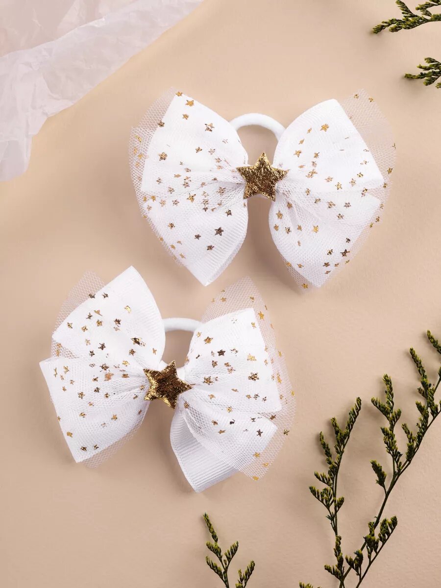 Бантики для белые в школу