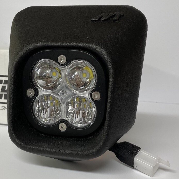 Фара для эндуро LED Husqvarna FE / TE 2017-2023, передняя мото фара AVT, чёрная