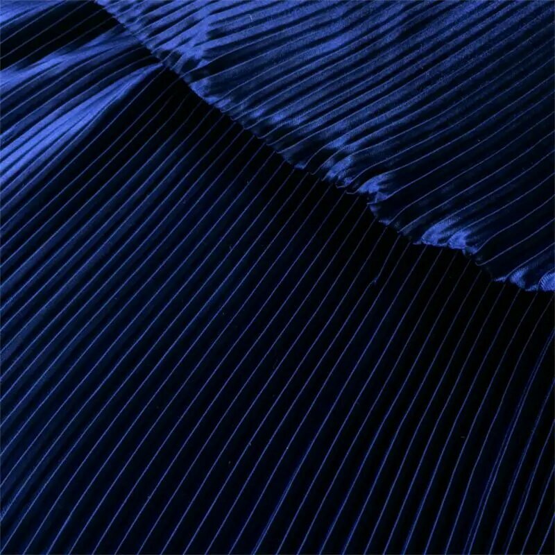 Плиссированная ткань темно-синяя, navy blue, 1.5 м
