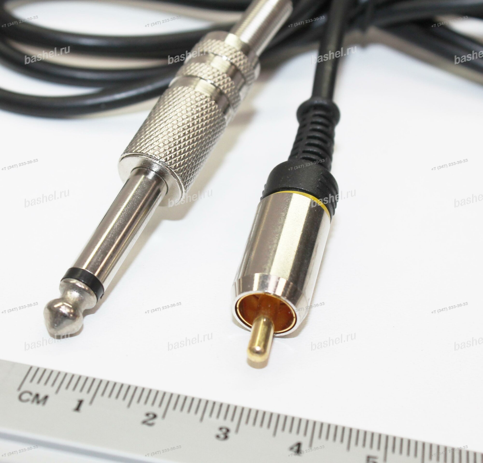 Шнур «Джек 6,3 мм»-RCA(M) моно, д. 4 мм, DAYTON 1,5 м