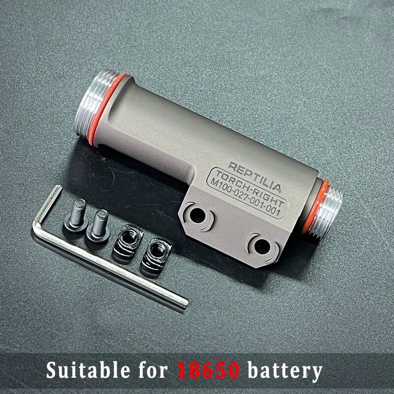 Крепление для фонаря Reptilia Torch-Right Long-18650-DE