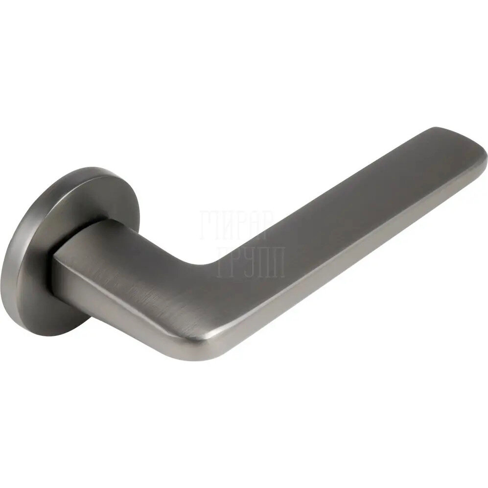 Дверная ручка на круглой розетке ADDEN BAU "ELIT" S-487 графит