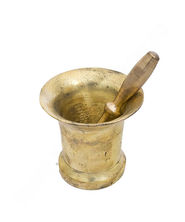 Ступка латунная антикварная
