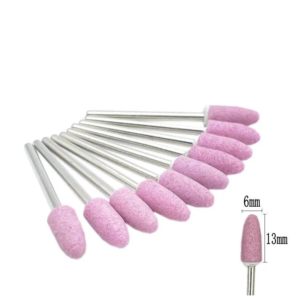 Комплект из 10 керамических фрез JAYCE CLAWS для маникюра G6-PI