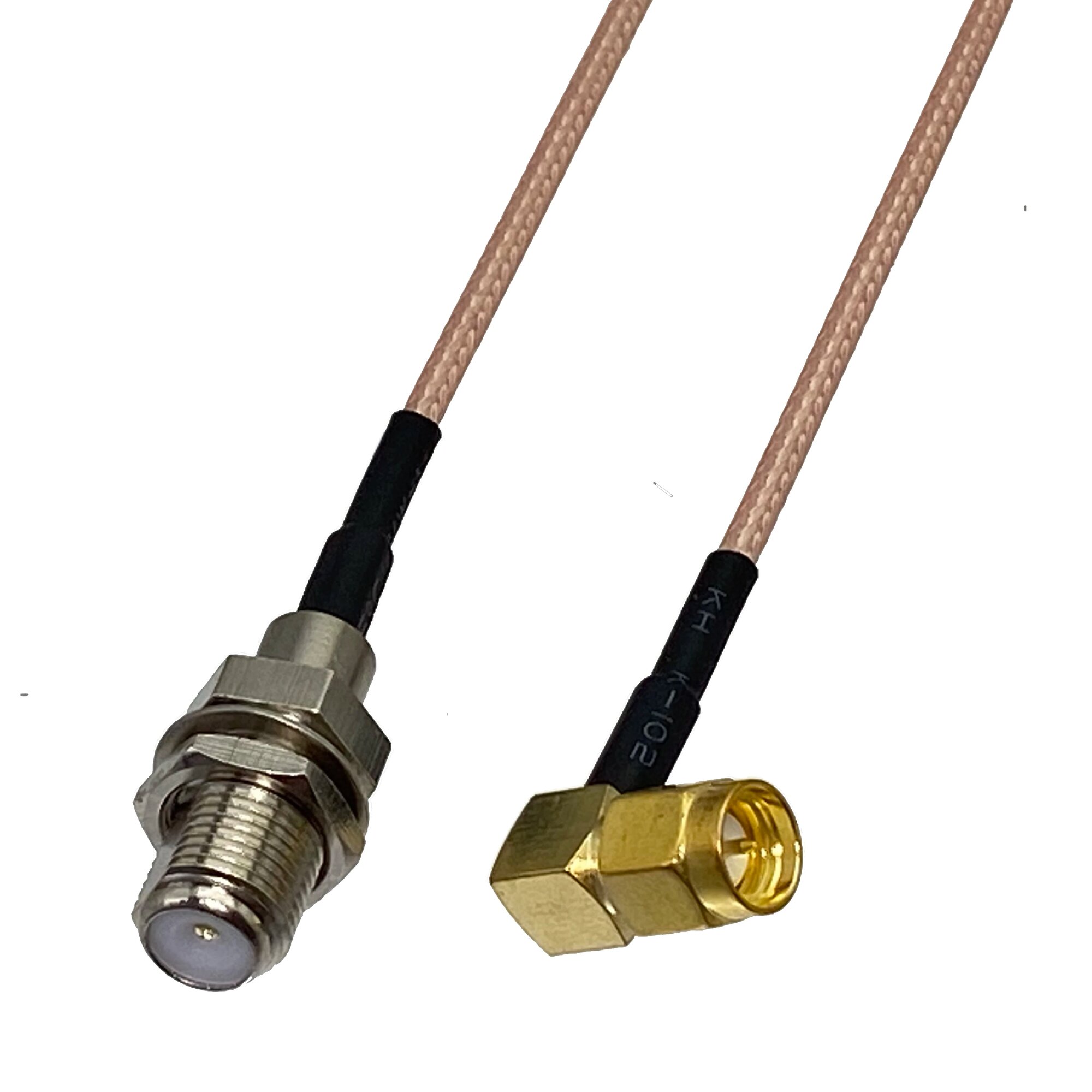 Коаксиальный кабель F-SMA - SMA, 7см, F to SMA M RA
