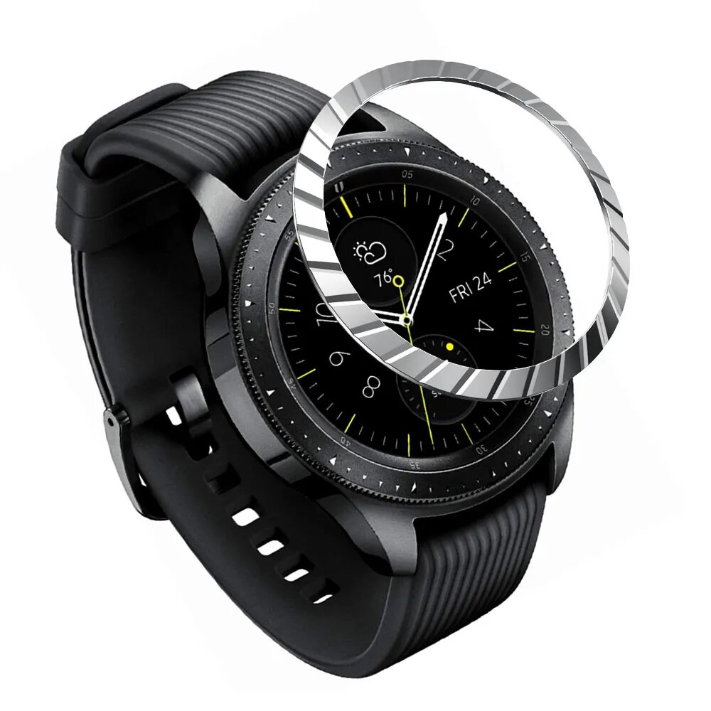 ZENHEO Безель-кольцо для Samsung Gear S3 / Galaxy Watch 46 мм Galaxy watch 46mm, E-Silver