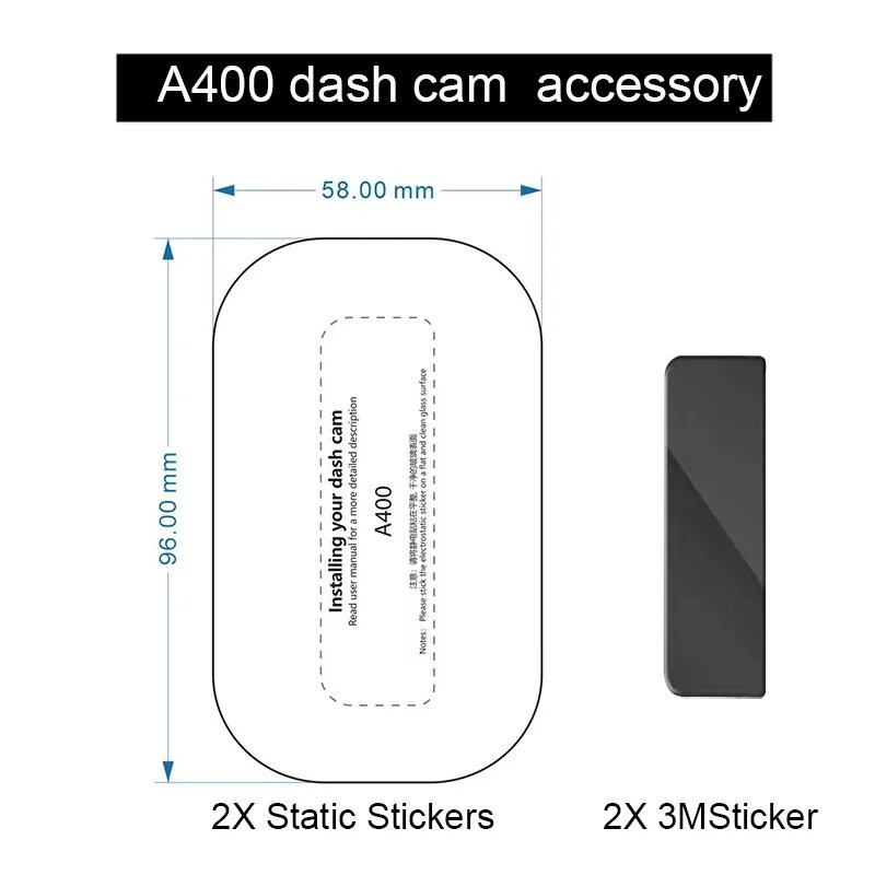 Для видеорегистратора 70mai A400, умная пленка и статические наклейки для 70mai RC09, A400