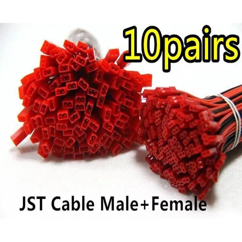 GWOLVES 10 пар JST кабеля 100 мм для RC моделей