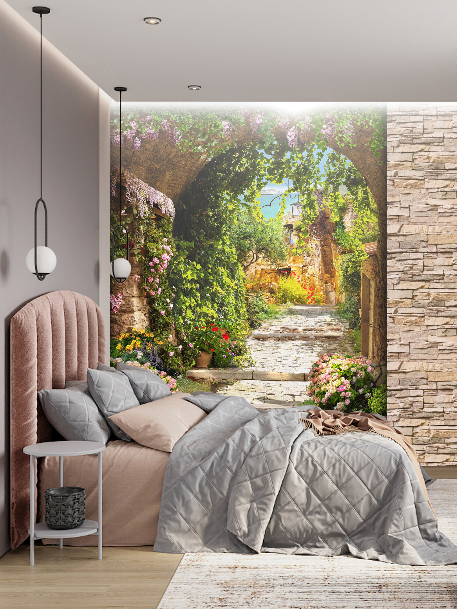 Фотообои фреска 200 х 270 см "Арка" / Обои на стену, в гостиную, спальню, для кухни