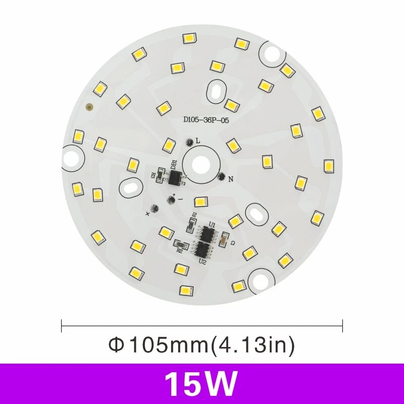 Светодиодный чип Duncelri LED Lamp Chip SMD 2835 3-18 Вт 15W, Warm white