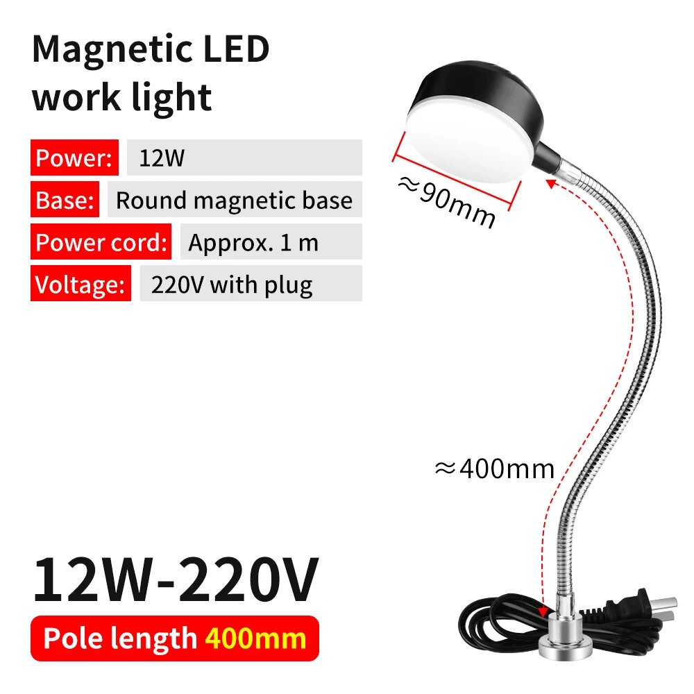 Профессиональная светодиодная рабочая лампа LUXIANZI 12 Вт 220В LXZ923002