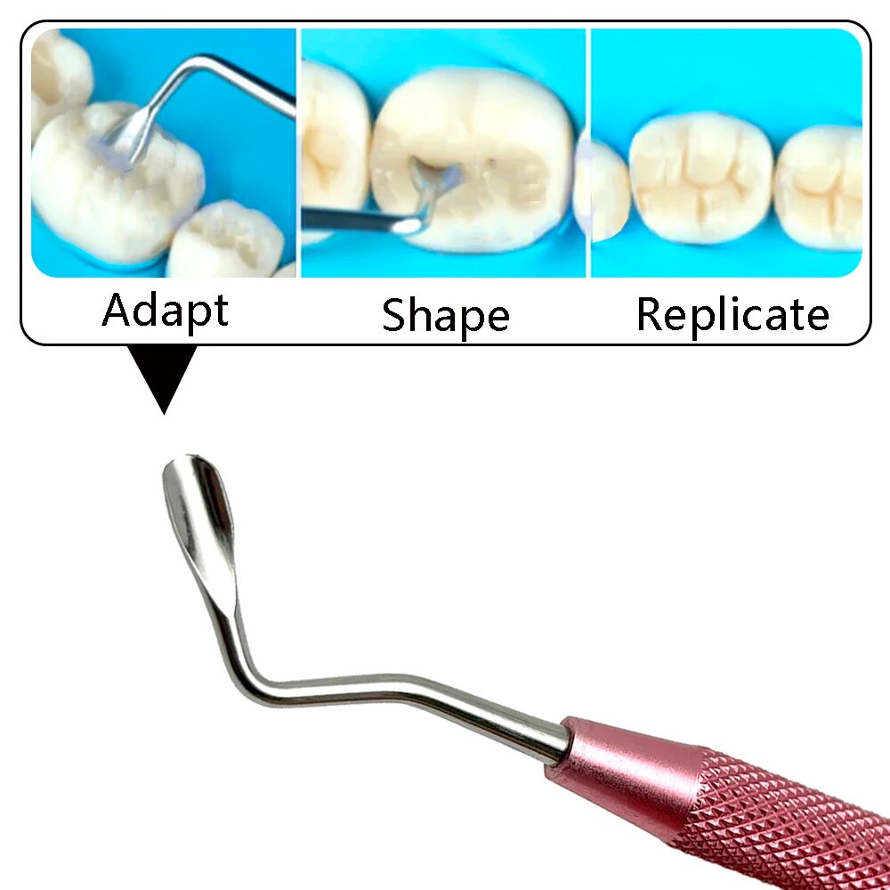 Шпатель для наполнения зубов DENTOSEE розовый