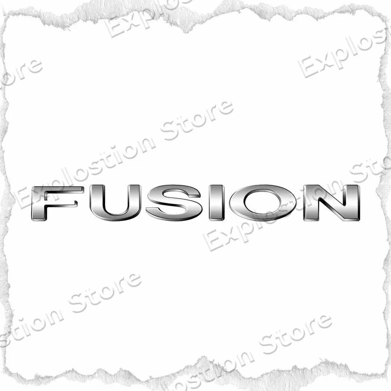 3D ABS пластиковые Серебристые/черные буквы логотип наклейка задний бампер значок Автомобильный задний багажник декор для Ford Fusion эмблема аксессуары Серебристый