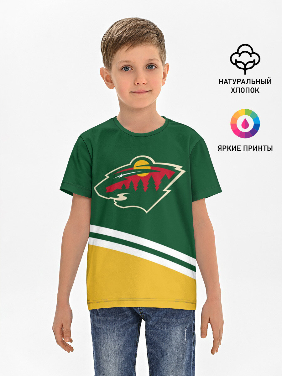 Футболка хлопковая детская Minnesota Wild NHL