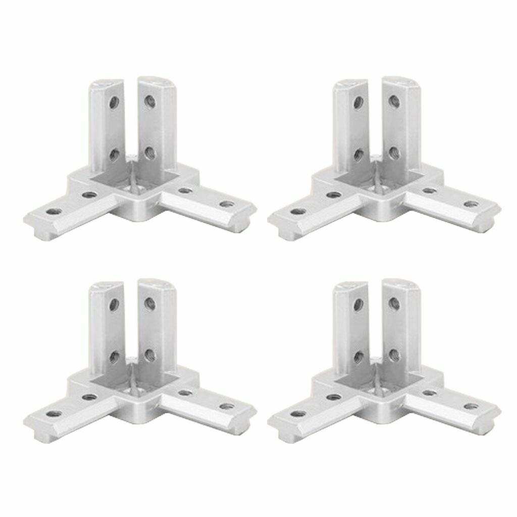 Аксессуары для питания, Тройные угловые кронштейны - стандарт EU 4040 с верхними винтами, 1 комплект 4 шт