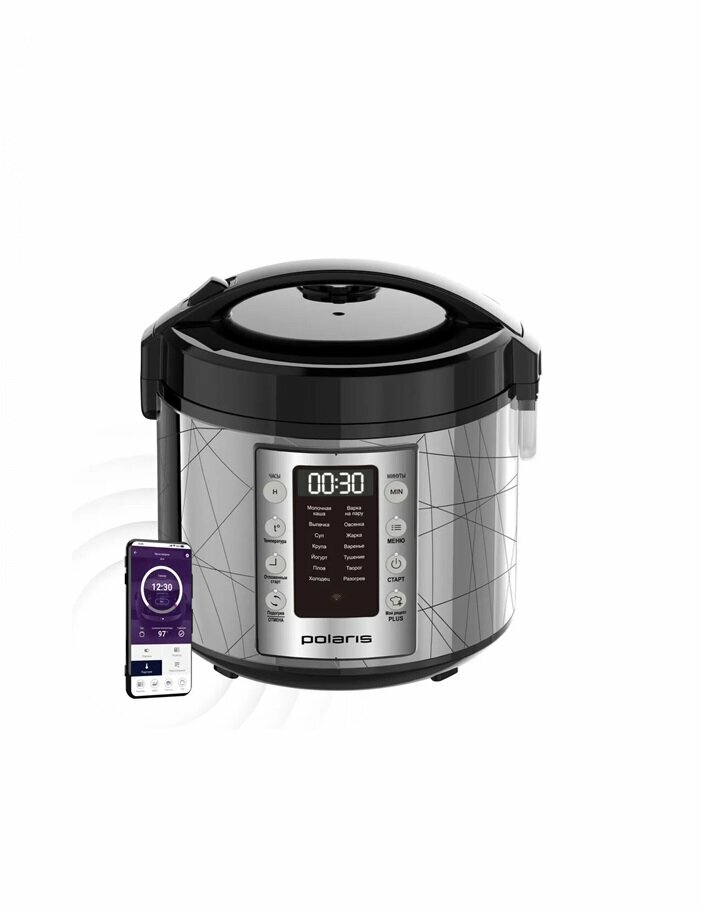 Мультиварка Polaris PMC 5020, серебристый