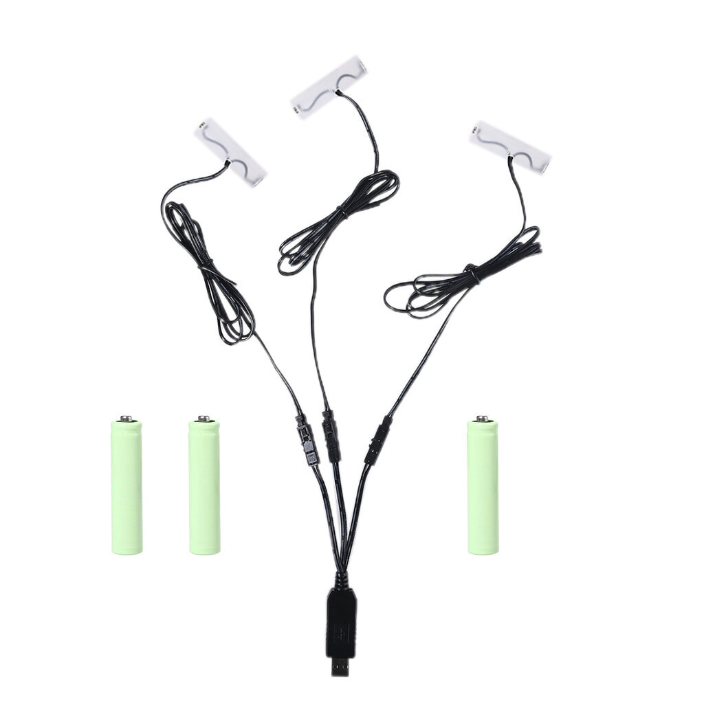 3в1 батарея типа АА, USB источник питания, сменные батарейки 1-4 шт, 1,5 В для часов, игрушек, камеры, Gameboy, фонарика, радио