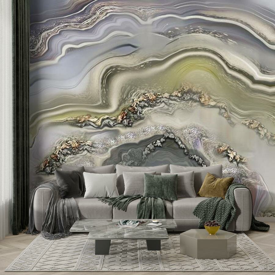 Фотообои Камень в разрезе 13-576-S-Холст 270 x 200 см (ВхШ) Бесшовные, флизелиновые, влагостойкие обои MasterFresok