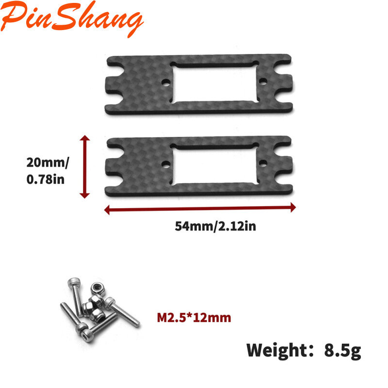 PinShang Rc Car Carbon Fiber Adapter Plate Compatible For VP VS4-10 Vs4-10Pro Phoenix SCX10 AXIAL RC Track Car DIY Modification Replacement Parts LY33