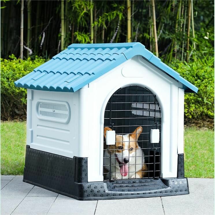 Пластиковая конура для собак, устойчивая к дождю и водонепроницаемая