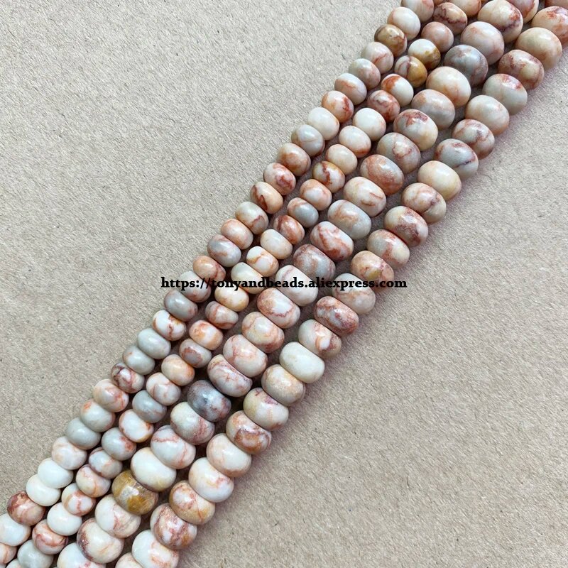 Бусины из красной яшмы Пикассо Tony and Beads 4X6 5X8 мм 4x6mm 47 to 48pcs