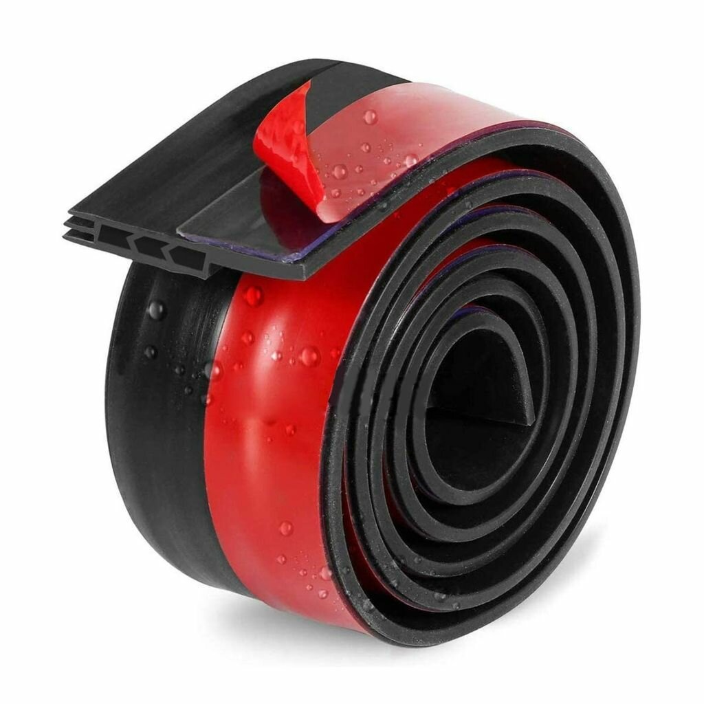 Самоклеящаяся уплотнительная лента для нижнего шва полой двери-черная