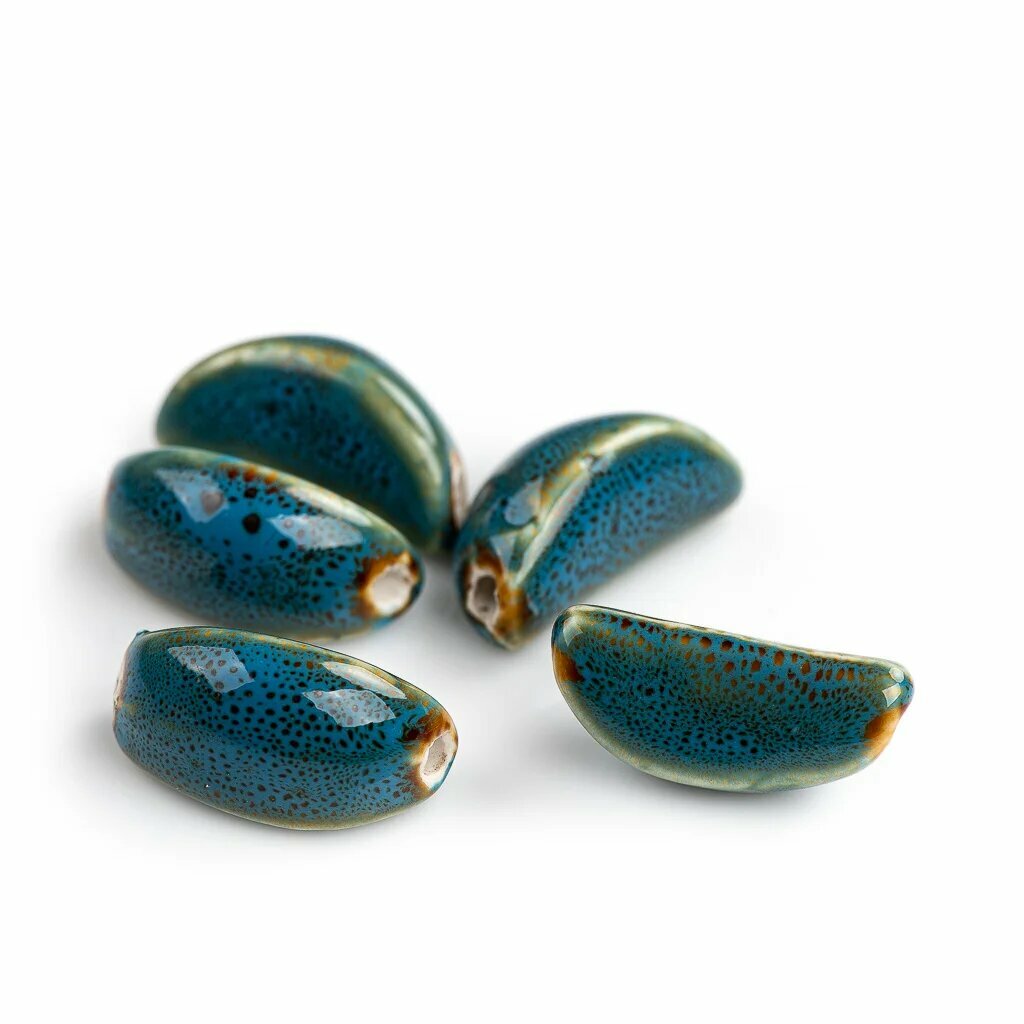 Бусины керамические "Чеснок" 25 мм, цвет 5pcs-25mm-XN1611