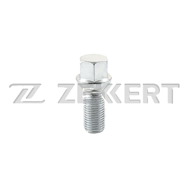 ZEKKERT be-4030 (431601139A / 443601139A / 443601139C) болт колесный сфера m14 x 1 5 длина резьбы 27 ключ 17 цинк