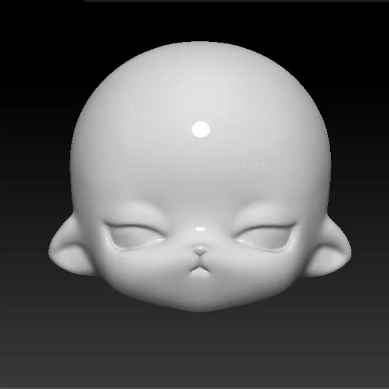 Силиконовая форма для лица куклы Тигрис