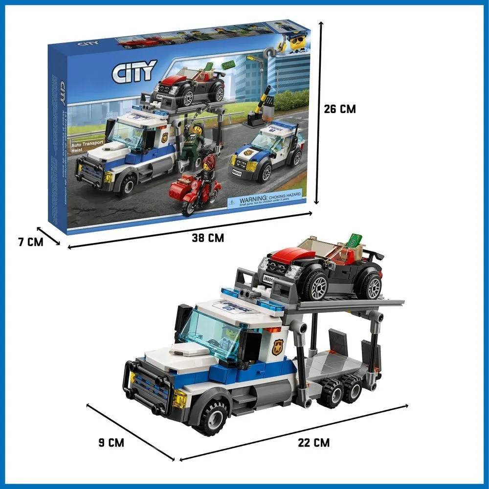 Конструтор совмести с Lego совместим с Lego City "Город героев", 427 деталей, пластик, от 3 лет