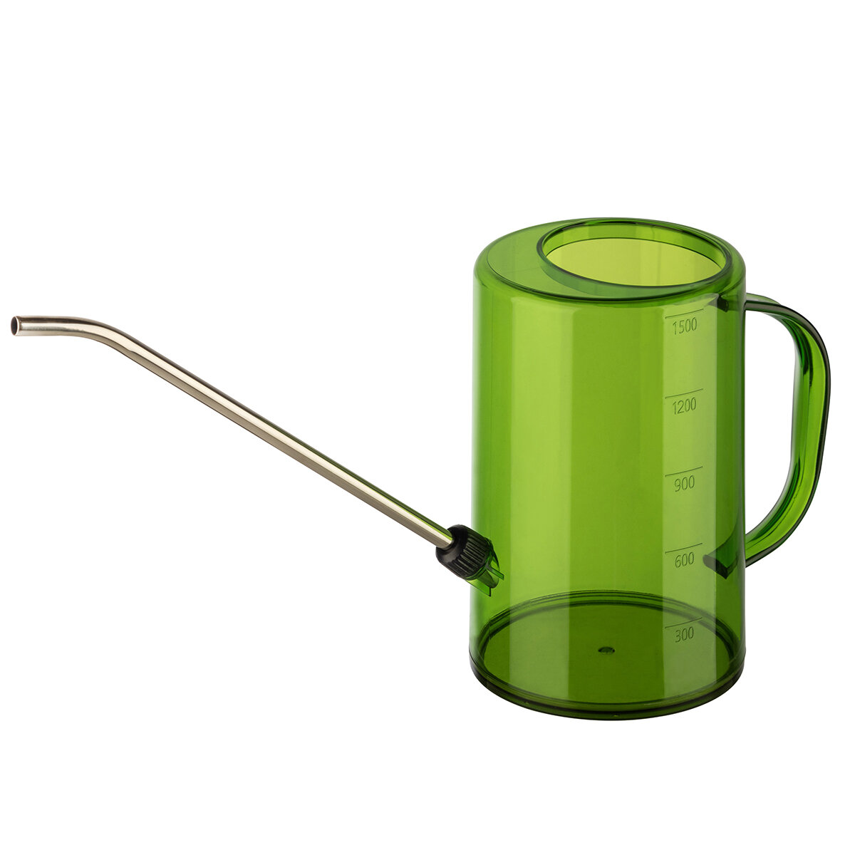 Лейка Park Малахит, 1,5 л, полистирол/нержавеющая сталь, 11,5 x 19,5 x 24 см