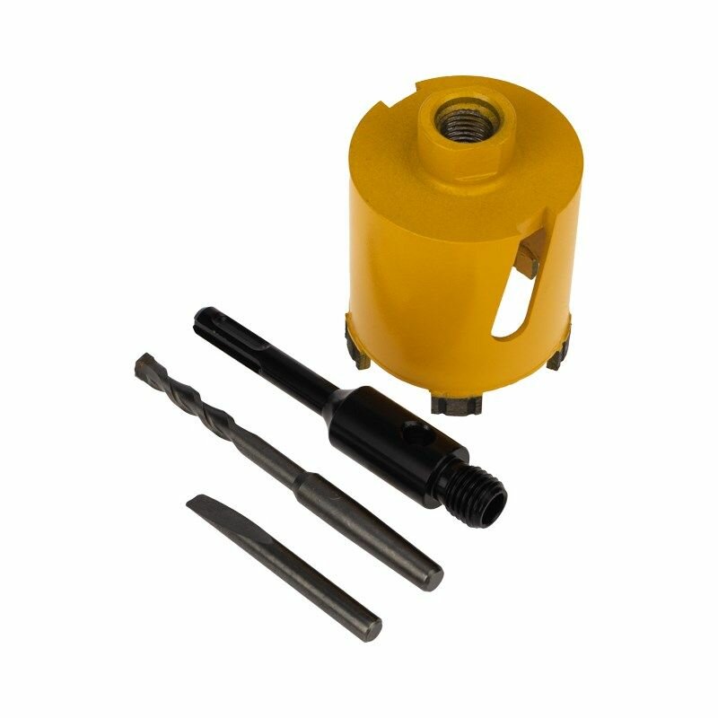 Коронка алмазная по бетону 68мм, L 90мм, М16, сегмент, SDS PLUS KRANZ