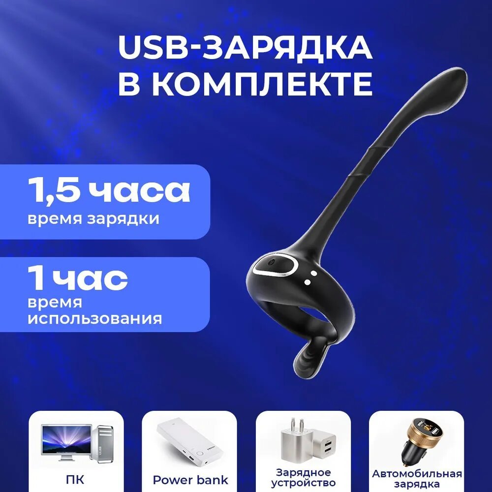 Вибрирующее кольцо для пениса, эрекционное кольцо для мужчин, Двойная стимуляция, 9 режимов вибрации, подходит для пар, дистанционное управление через контроллер.