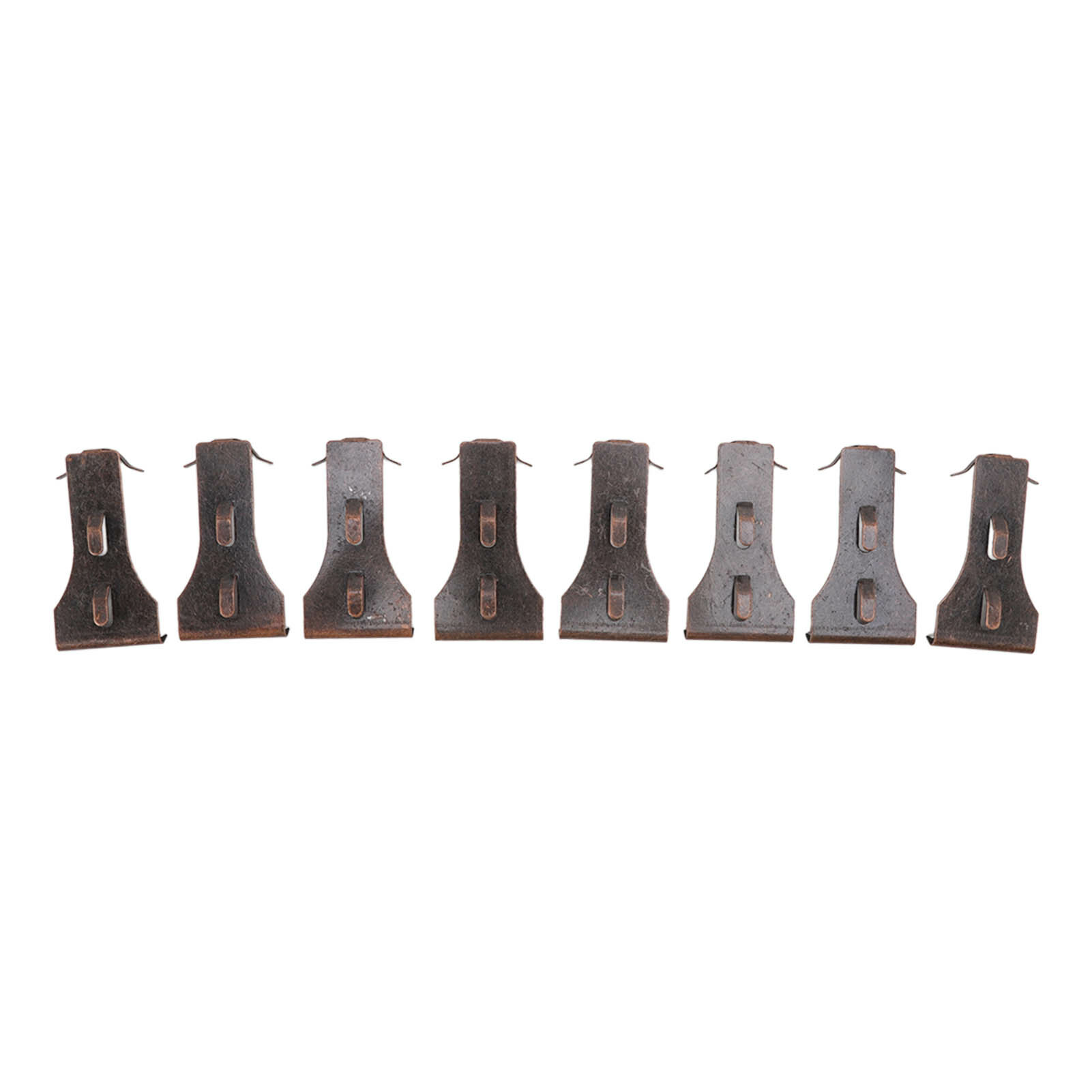 8Pcs Brick Hook Clips Steel Hanger Fits Standard Size Bricks 2 1/4 Inch to 3/8 in Height