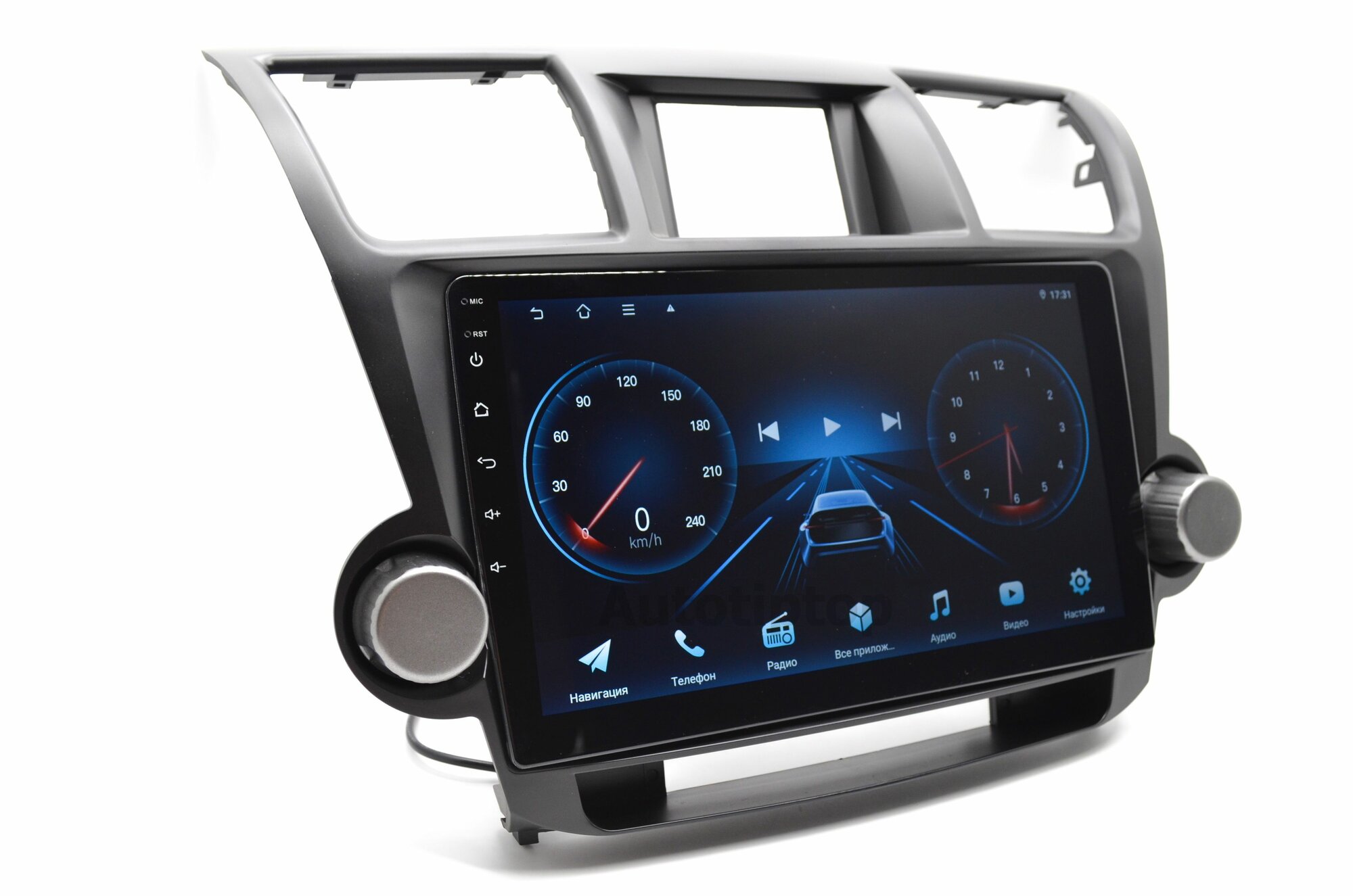 Магнитола для Toyota Highlander 2 U40 (2007-2013) 4/64ГБ, QLED, Carplay, автозвук DSP, GPS Навигация, 9 дюймов