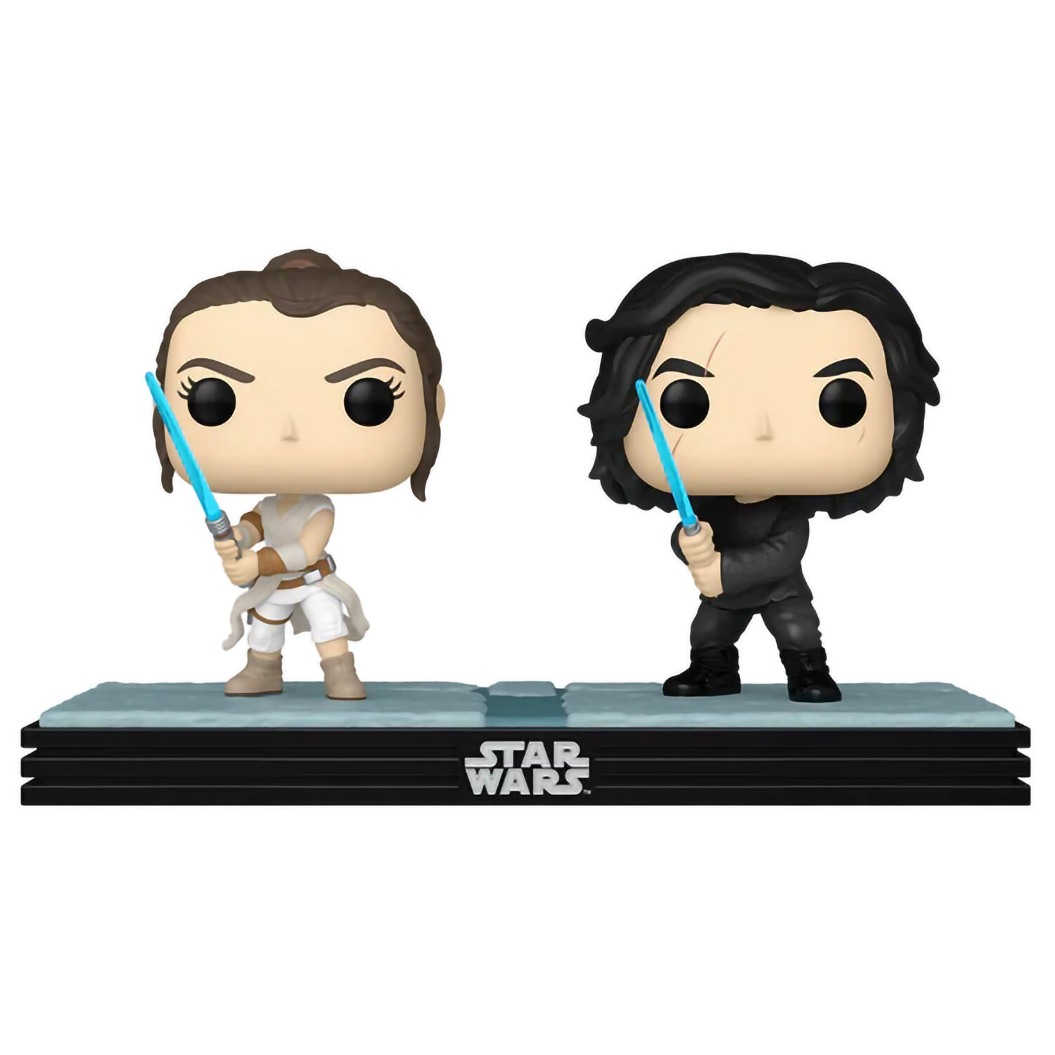 Фигурки Funko POP! Moment Bobble Star Wars Rey & Kylo Ren (GW) (Exc)