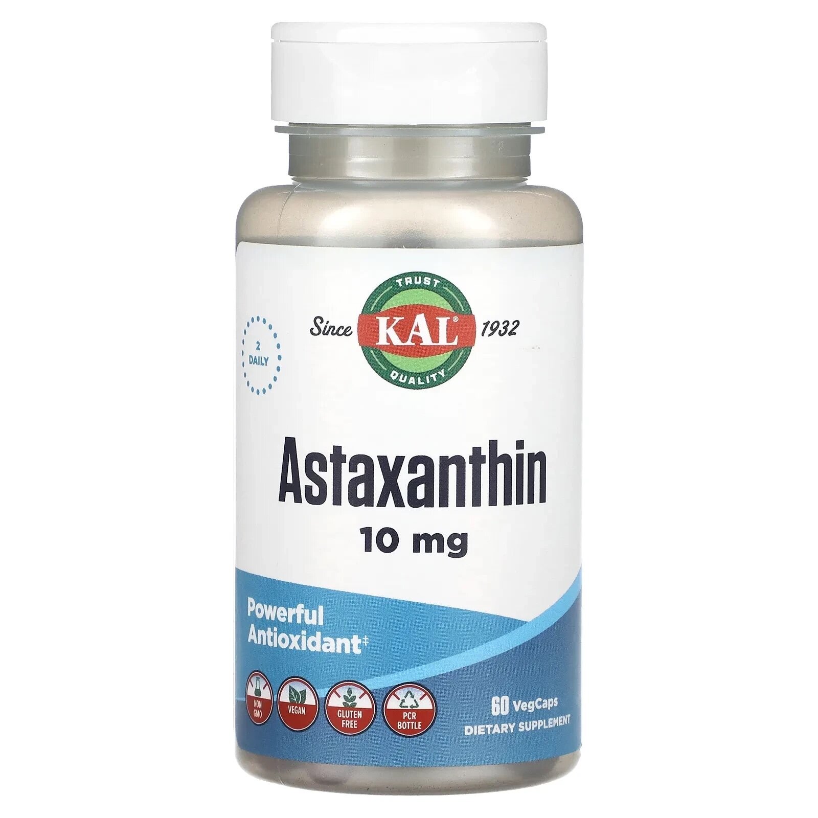Kal Astaxanthin 10 mg, 60 капс.