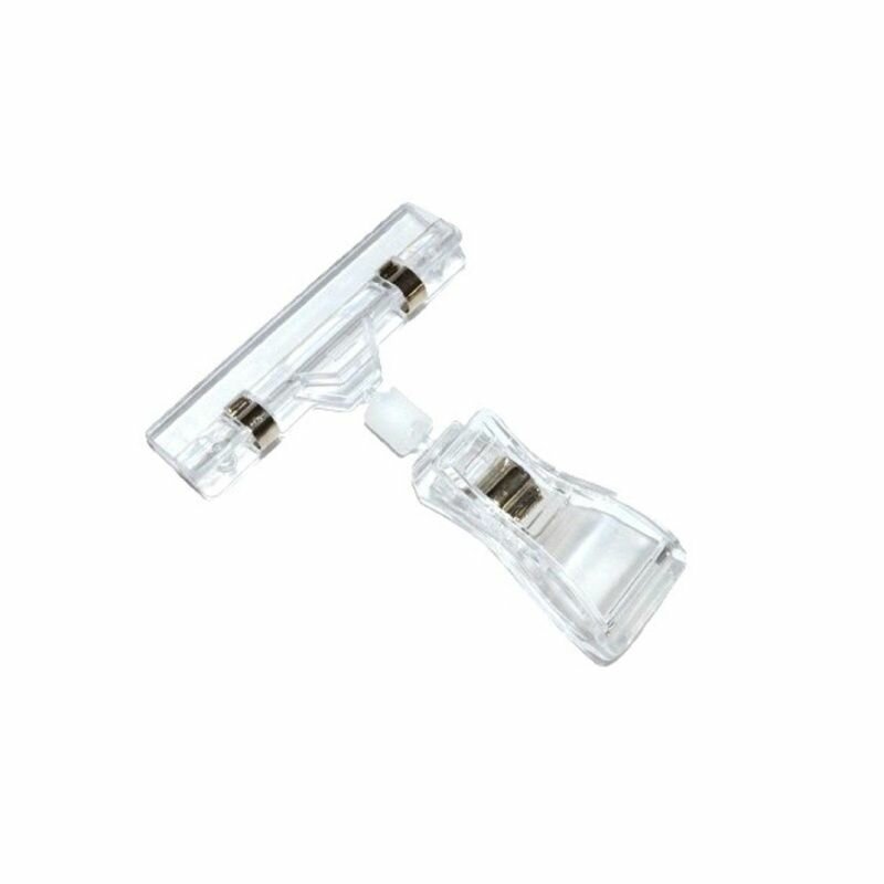 Ценникодержатели КНР подвесные, на прищепке с широким зажимом, 10 шт