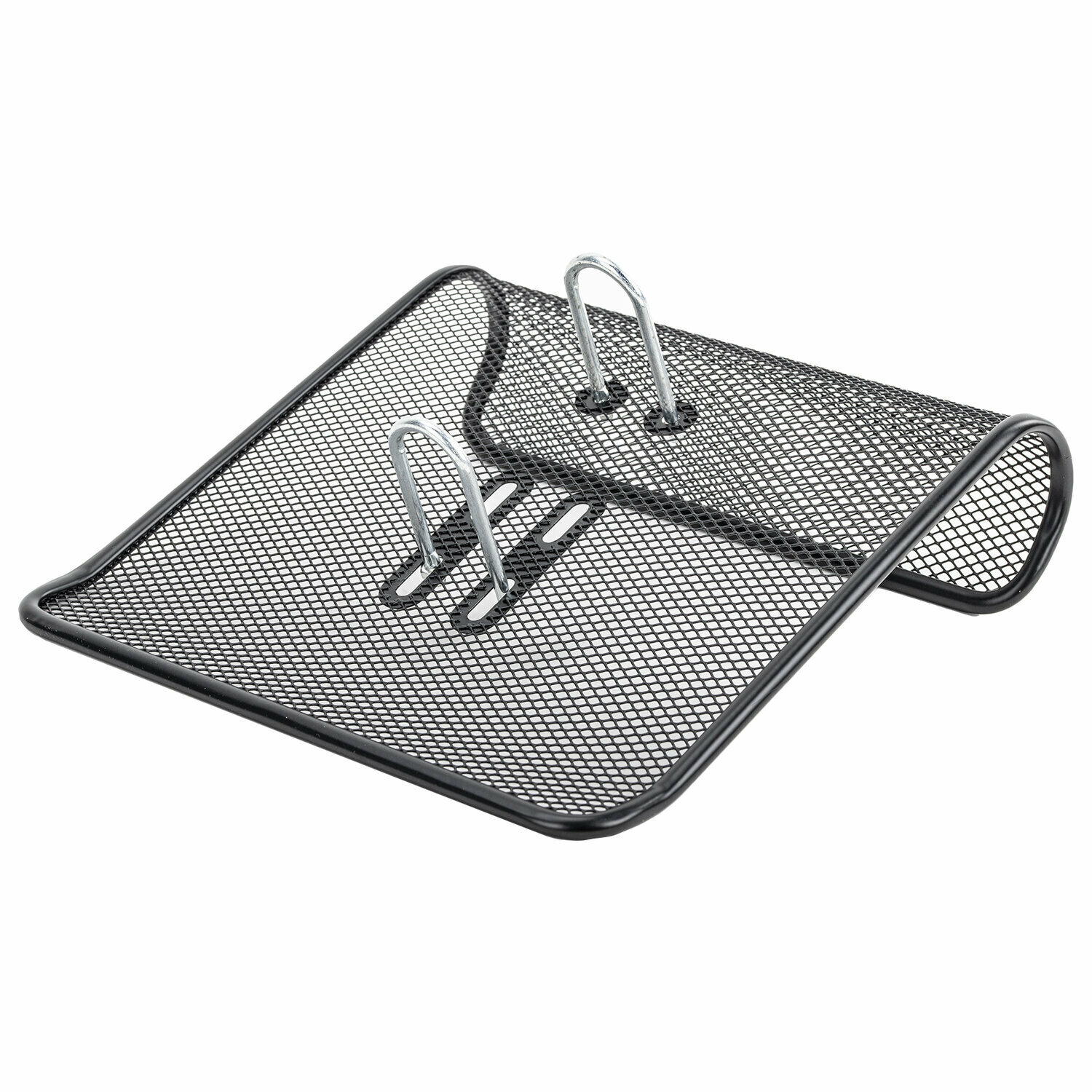 Подставка для календаря Brauberg большая "Germanium", металлическая, 57х200х200 мм, черная (231972)