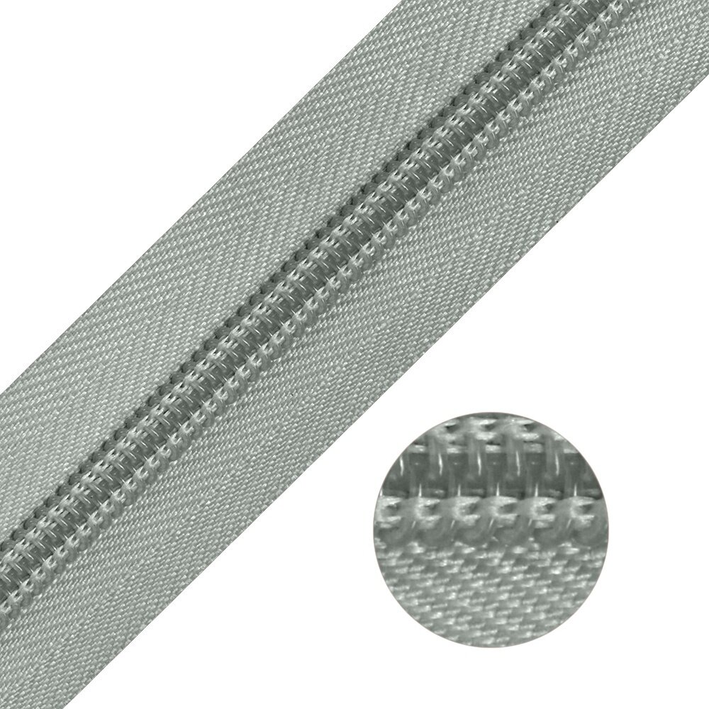 Молния MaxZipper рулонная, спираль, №5-N, цвет F316, серый, 200 м (мрул. СП.5N. F316)