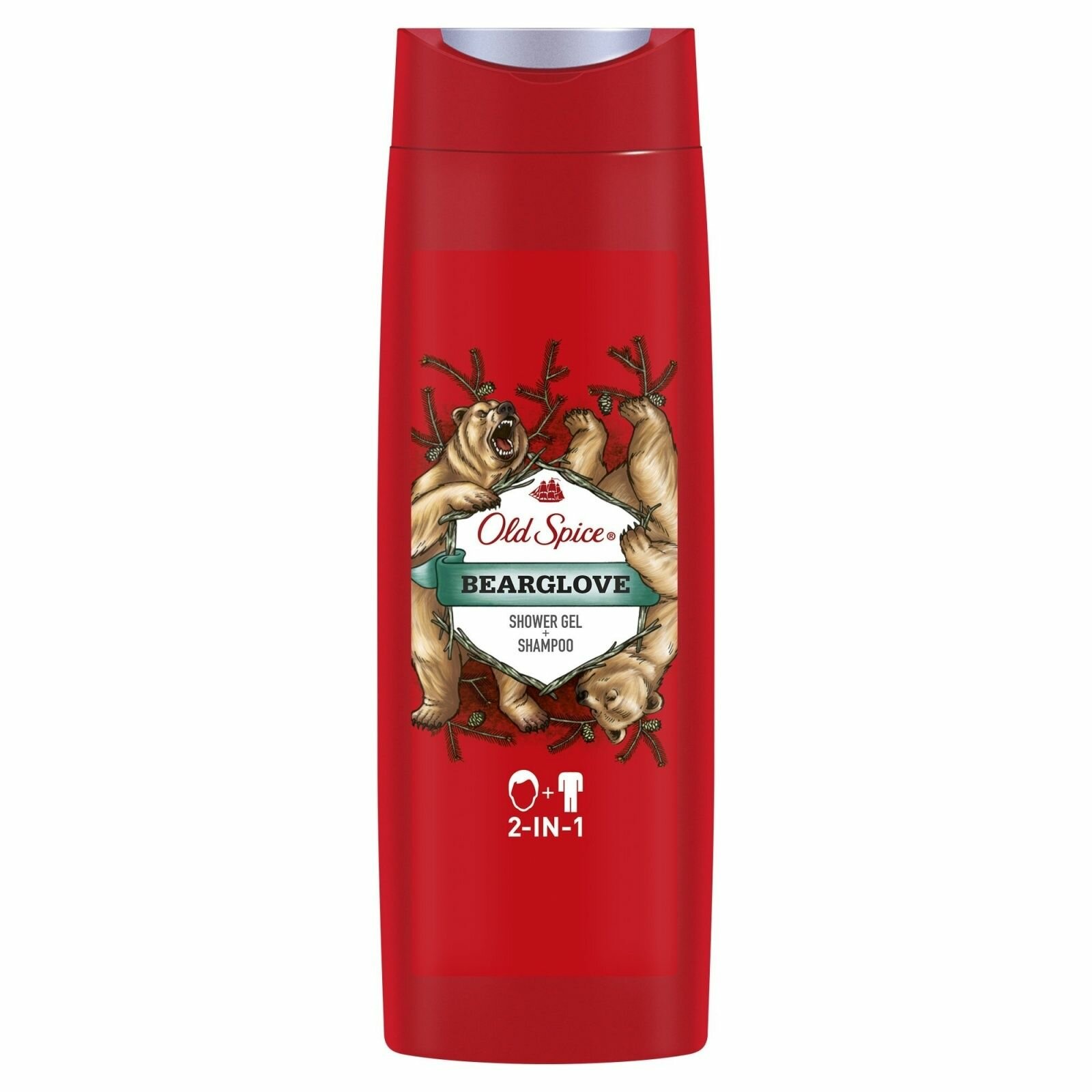 Гель для душа и шампунь Old Spice 2 в 1, Bearglove