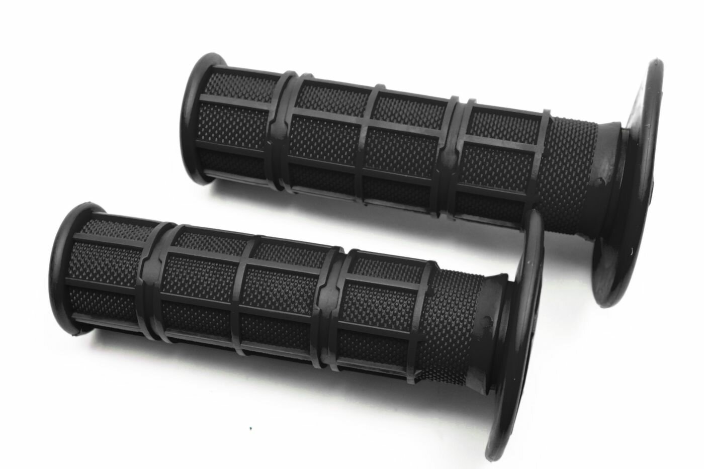 Ручки руля (грипсы) JMC Logo черные на мотоцикл, питбайк, эндуро.