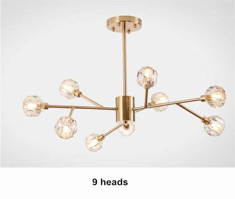 Хрустальная люстра Двухцветный Применяется в гостиной