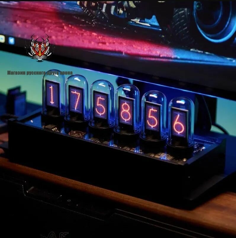 Настольные часы Eleksmaker EleksTube IPS RGB часы-имитация никсельных трубок, настольный декор
