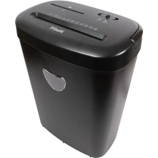 Уничтожитель Filum бумаг FL-SH025-04S, 12 листов, безоп:4, 25 литр, 2,0м/мин, уничт CD, ур. шума: 70Дб