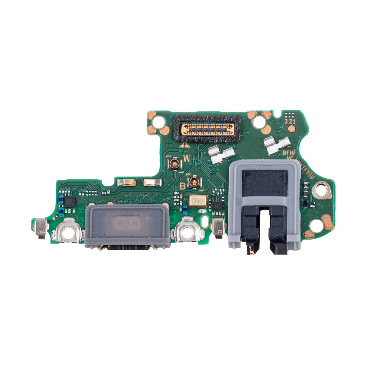Плата нижняя для Huawei Honor X8 (TFY-LX1) на системный разъем, разъем гарнитуры и микрофон OEM