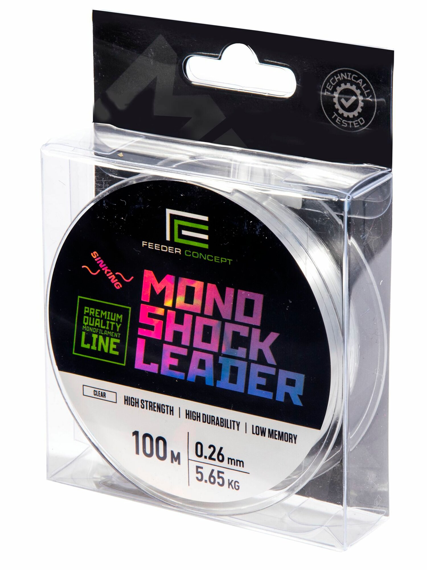 Леска монофильная для летней рыбалки Feeder Concept MONO SHOCK LEADER Clear 100/026