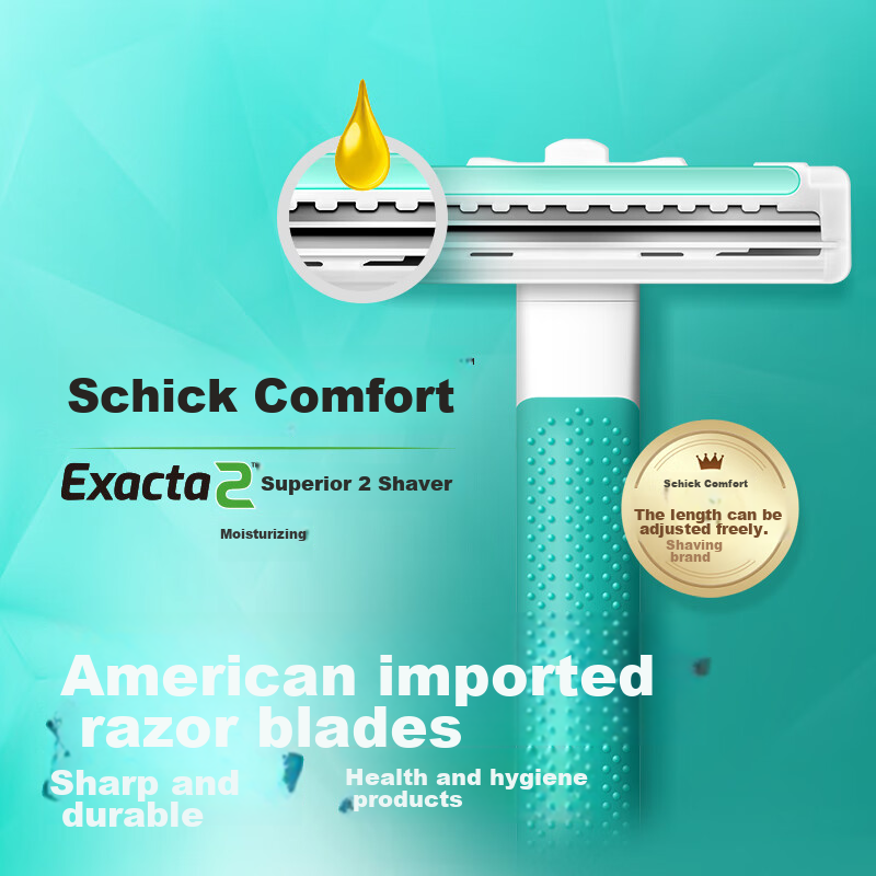 Schick Ultra-Thin Double-Layer Blade Razor (6-Pack), Comfortable And Portable